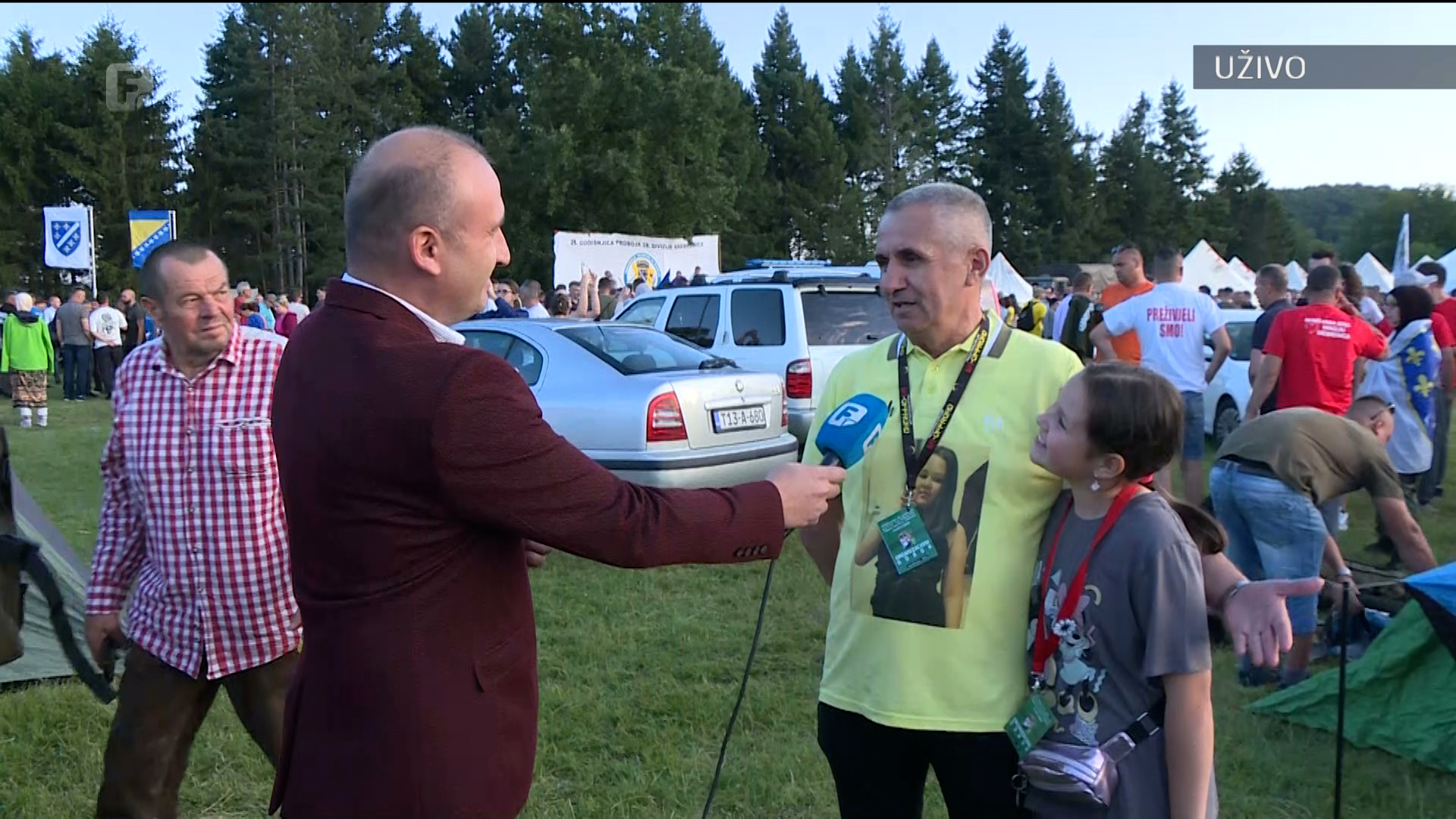 Mirsad Bajrović na Marš mira 2023. ide s unukom