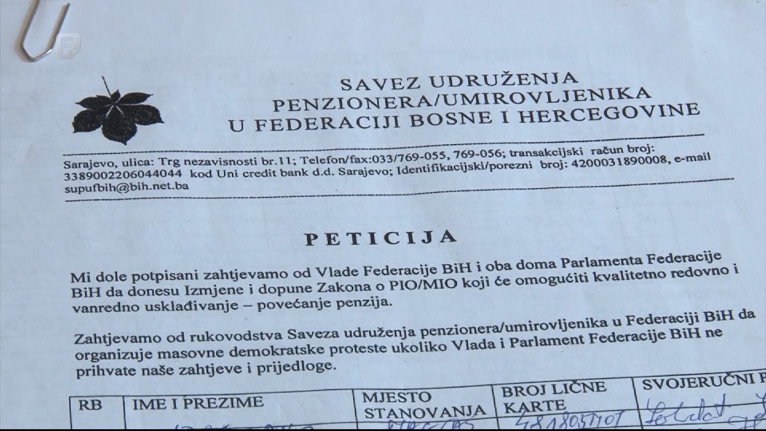 Penzioneri odlučni: Ili veće penzije ili masovni protesti - znaju gdje ...