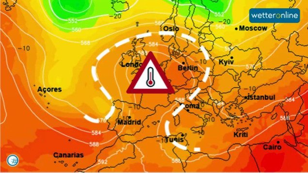 Evropa pod "omegom": Neobični meteorološki fenomen zarobio vrelinu nad ...