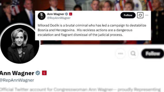 Wagner: Dodik je brutalni kriminalac kojeg treba zaustaviti